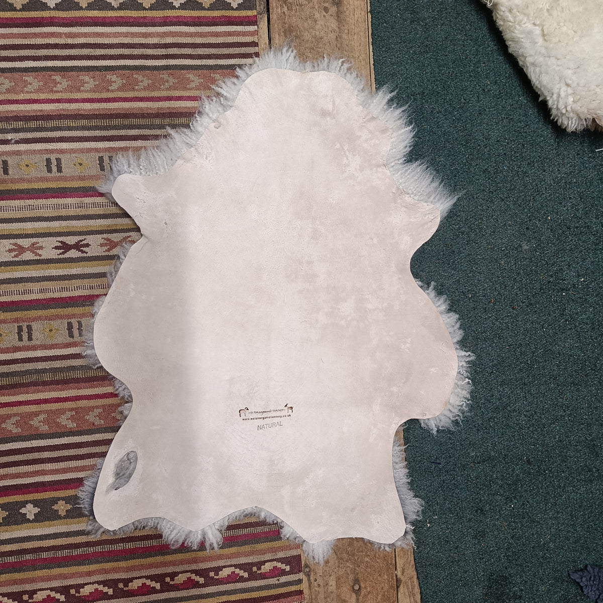 Cream and Grey Shetland Icelandic Sheepskin Rug – The Woven Briar
